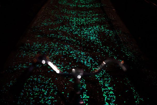 These Glow In The Dark Bicycle Paths That Are Charged By The Sun