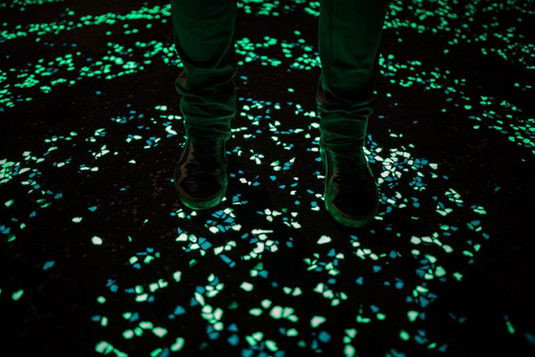 These Glow In The Dark Bicycle Paths That Are Charged By The Sun